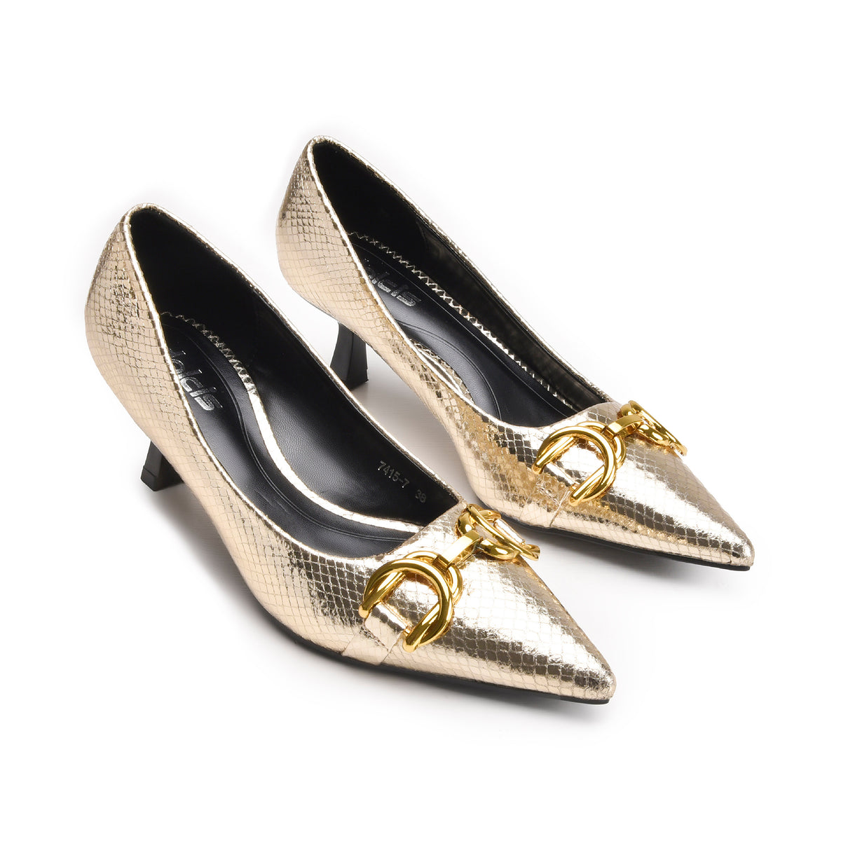Elegant Gold Kitten Heel Pumps | 422N-X Dolcis – Dolcis - Women’s Shoes ...